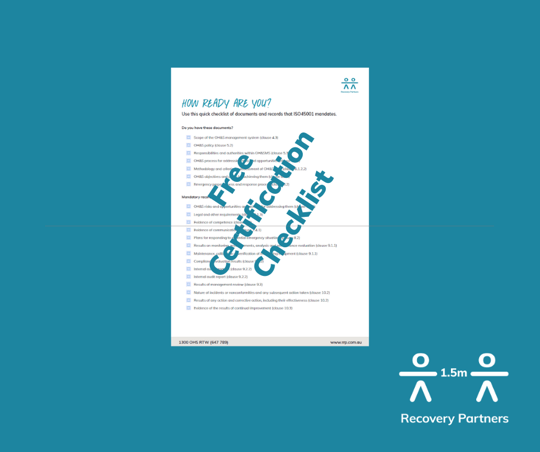 ISO 45001 Certification Checklist