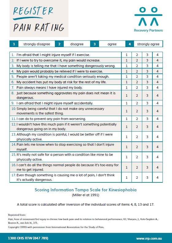 Pain Rating Register